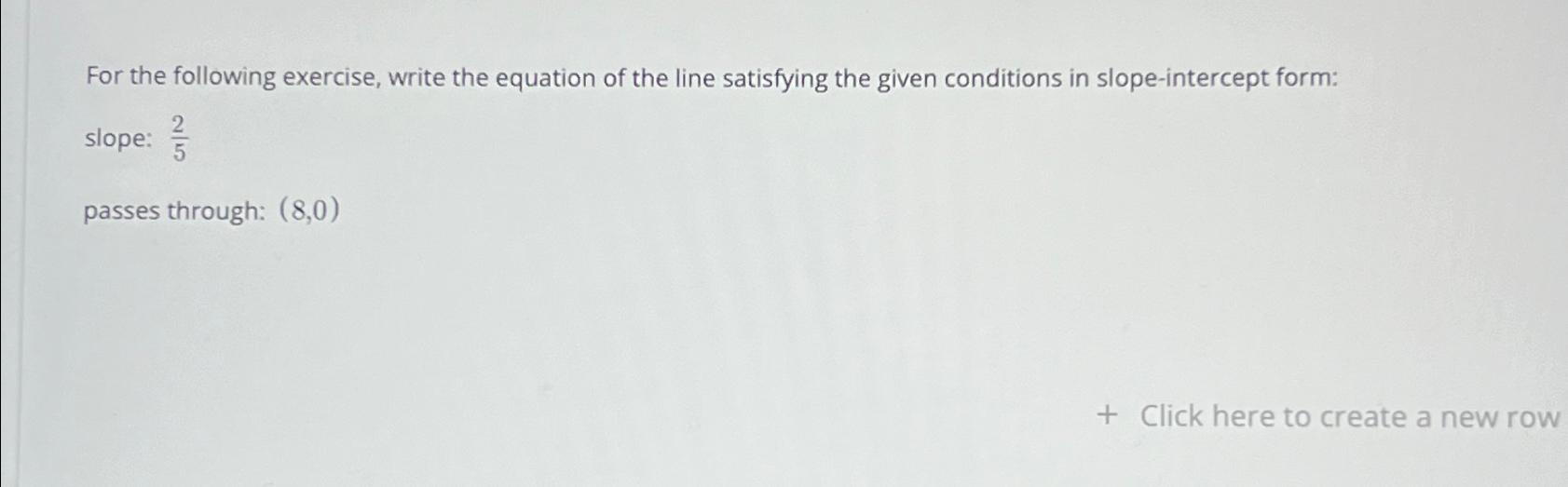Solved For the following exercise, write the equation of the | Chegg.com
