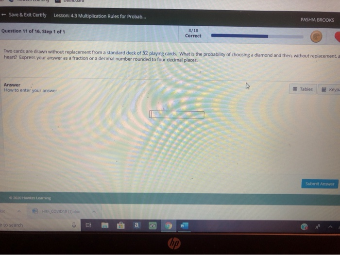 Solved - Save & Exit Certify Lesson: 4.3 Multiplication | Chegg.com