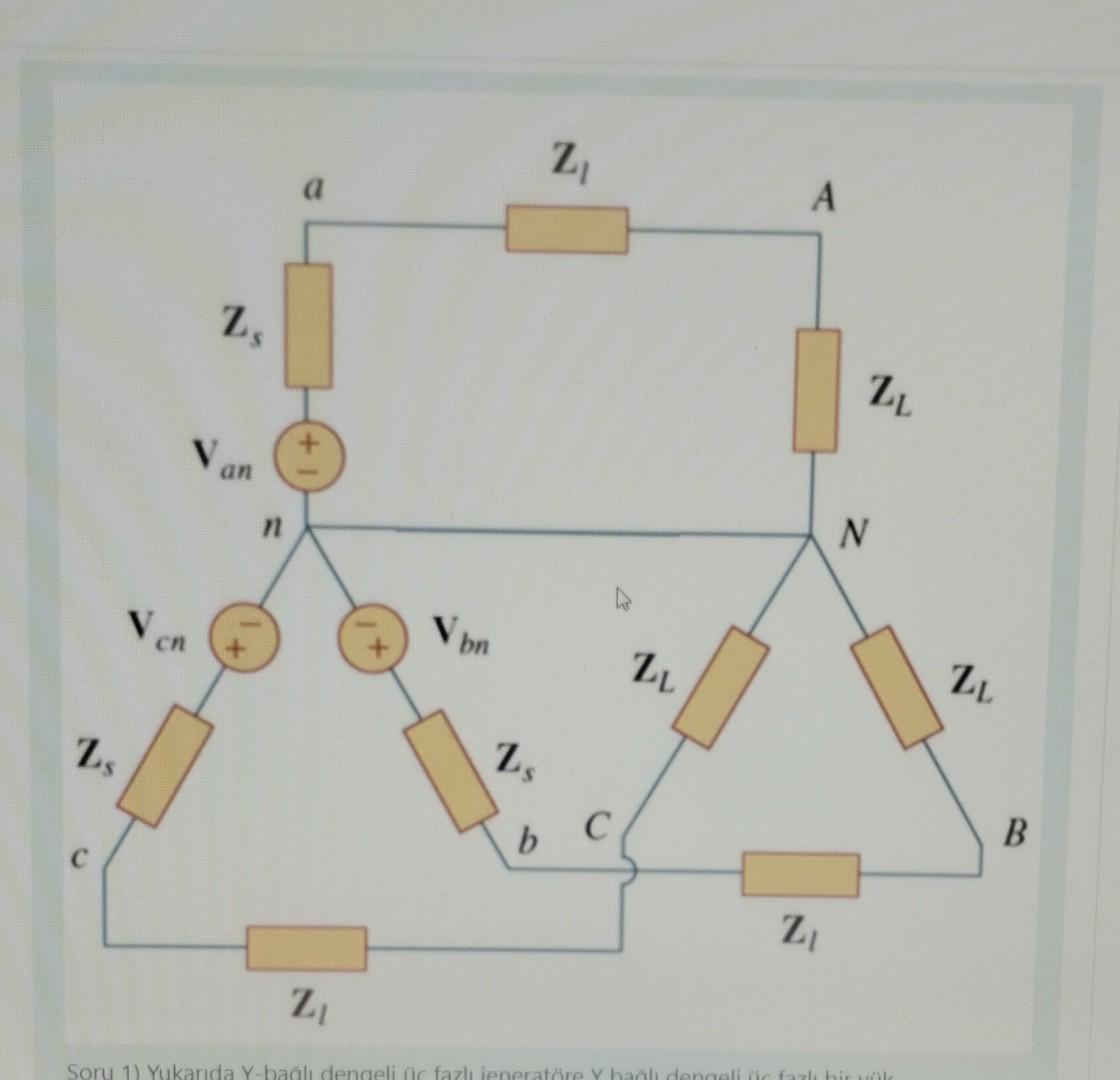 Solved Q.1) A Y-connected balanced three-phase generator | Chegg.com