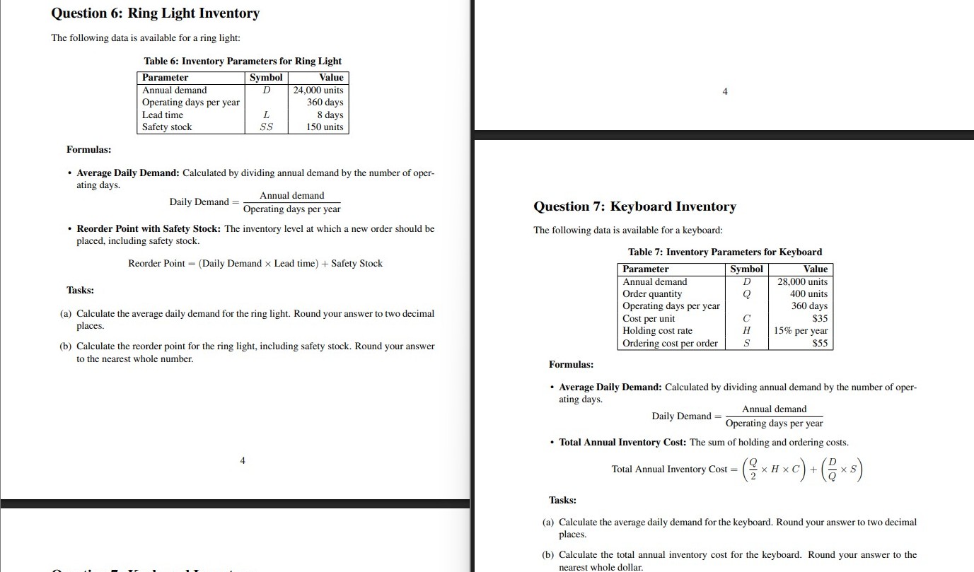 [Solved]: Question 1: USB Hub Inventory The following data i