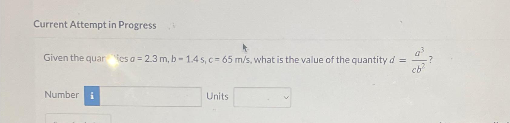 Solved Current Attempt in ProgressGiven the quar ies | Chegg.com