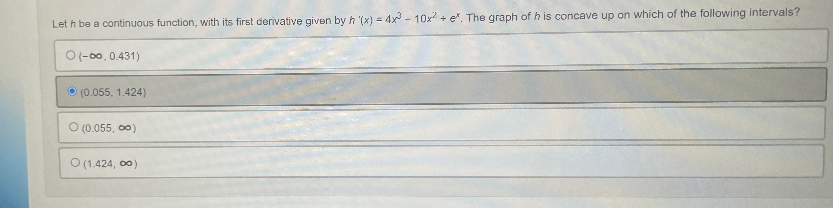 Solved Let h ﻿be a continuous function, with its first | Chegg.com