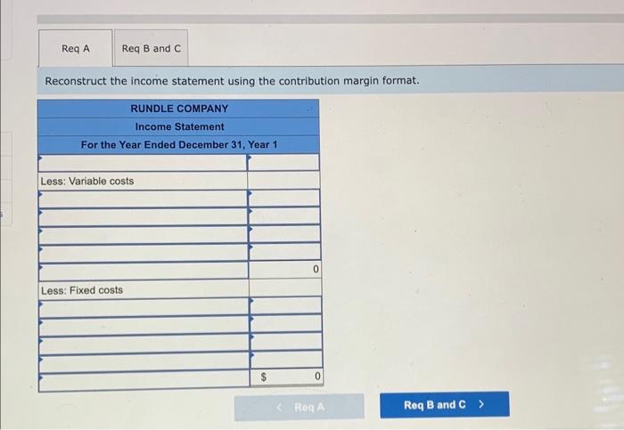 Solved Exercise 2-13A (Algo) Using contribution margin | Chegg.com