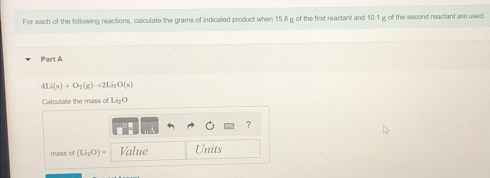 Solved For each of the following reactions, calculate the | Chegg.com
