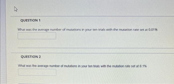 What Was The Average Number Of Mutations In Your Ten