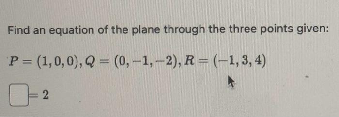 Solved Write an equation of the plane with normal vector | Chegg.com