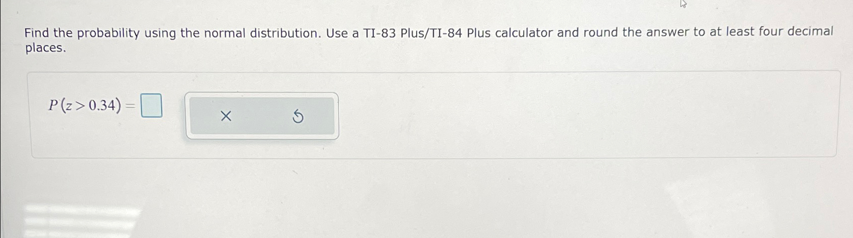 Solved Find the probability using the normal distribution. | Chegg.com