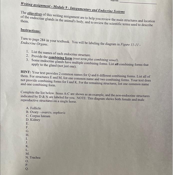 Label the Diagrams Label the diagram in Figure 11-11. | Chegg.com