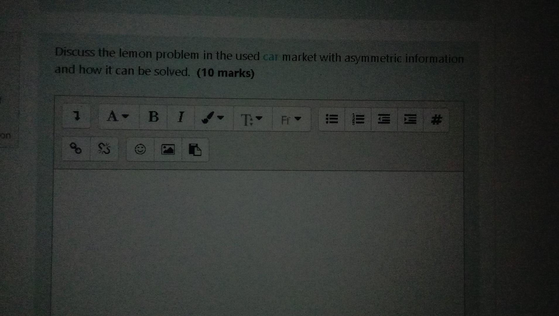 Solved Discuss the lemon problem in the used car market with | Chegg.com