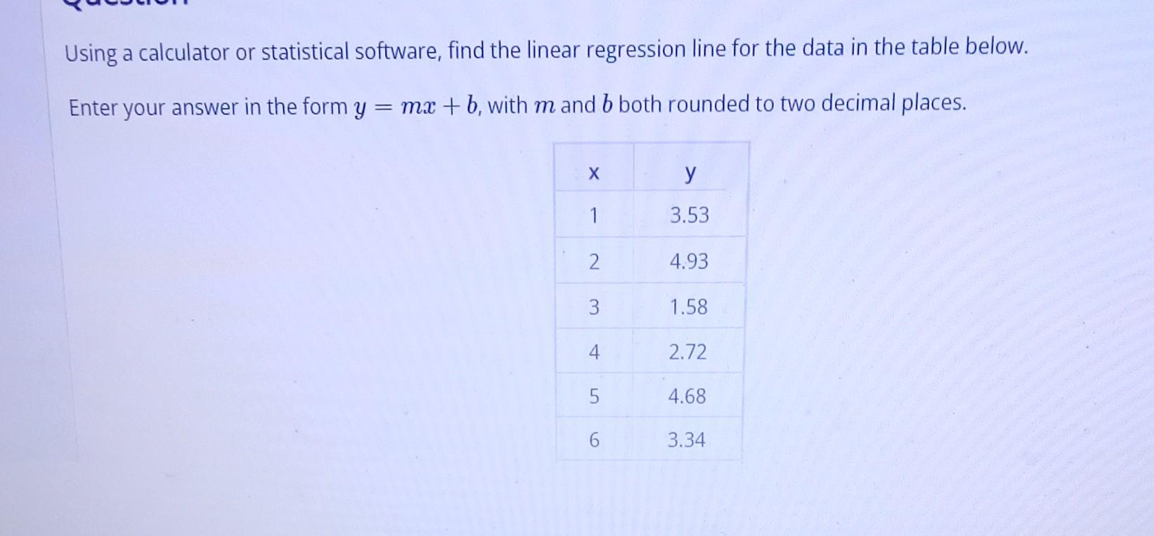 Solved Using a calculator or statistical software, find the | Chegg.com