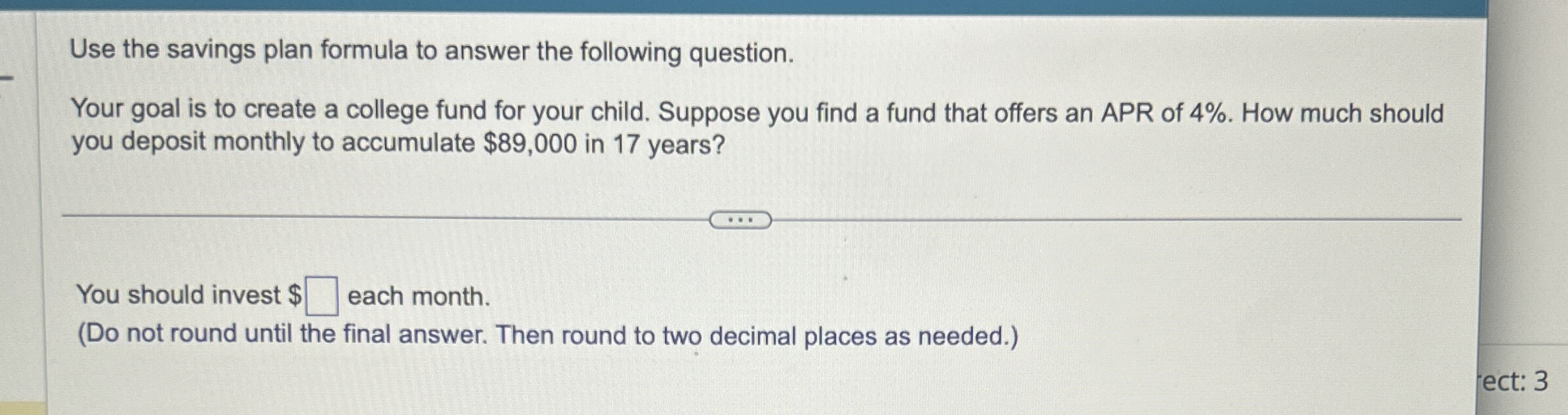 Solved Use the savings plan formula to answer the following | Chegg.com