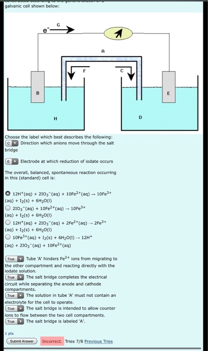 Solved Galvanic Cells Using tabulated standard reduction | Chegg.com