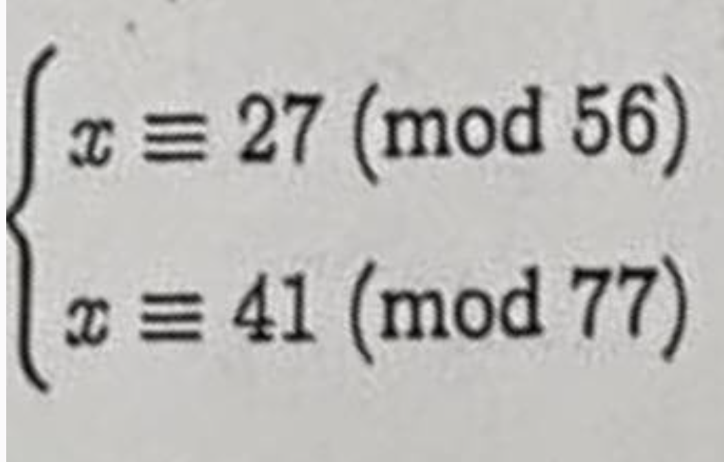 Solved Solve the system of comparisons : | Chegg.com