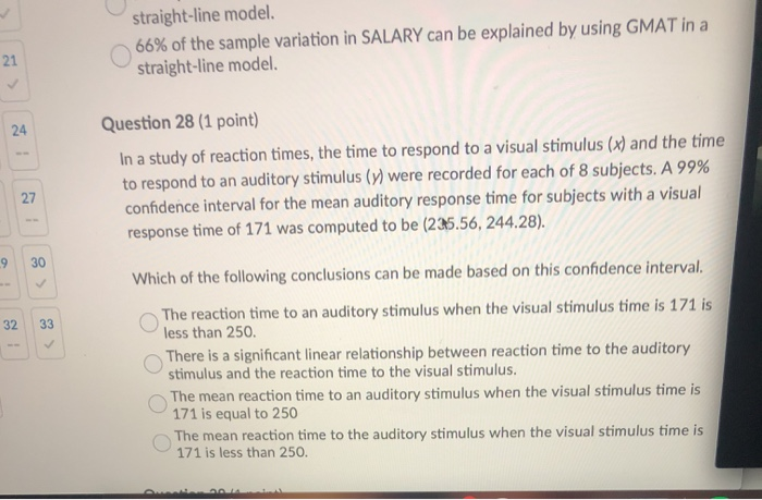 Solved straight-line model. 66% of the sample variation in | Chegg.com