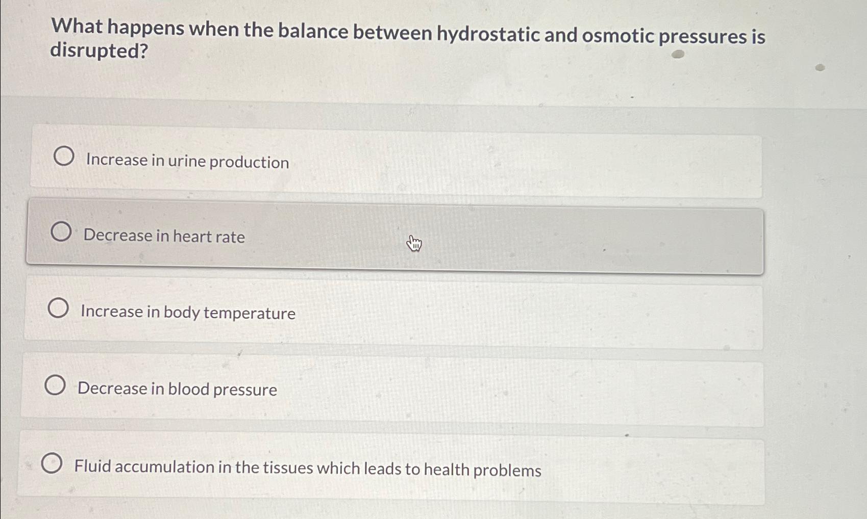 Solved What happens when the balance between hydrostatic and | Chegg.com