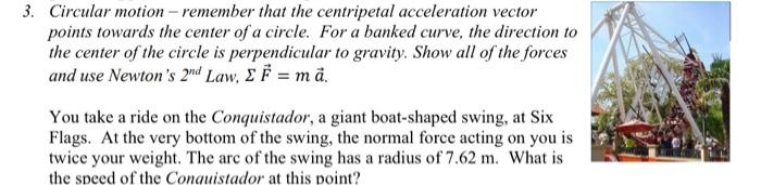 Solved Circular motion-remember that the centripetal | Chegg.com