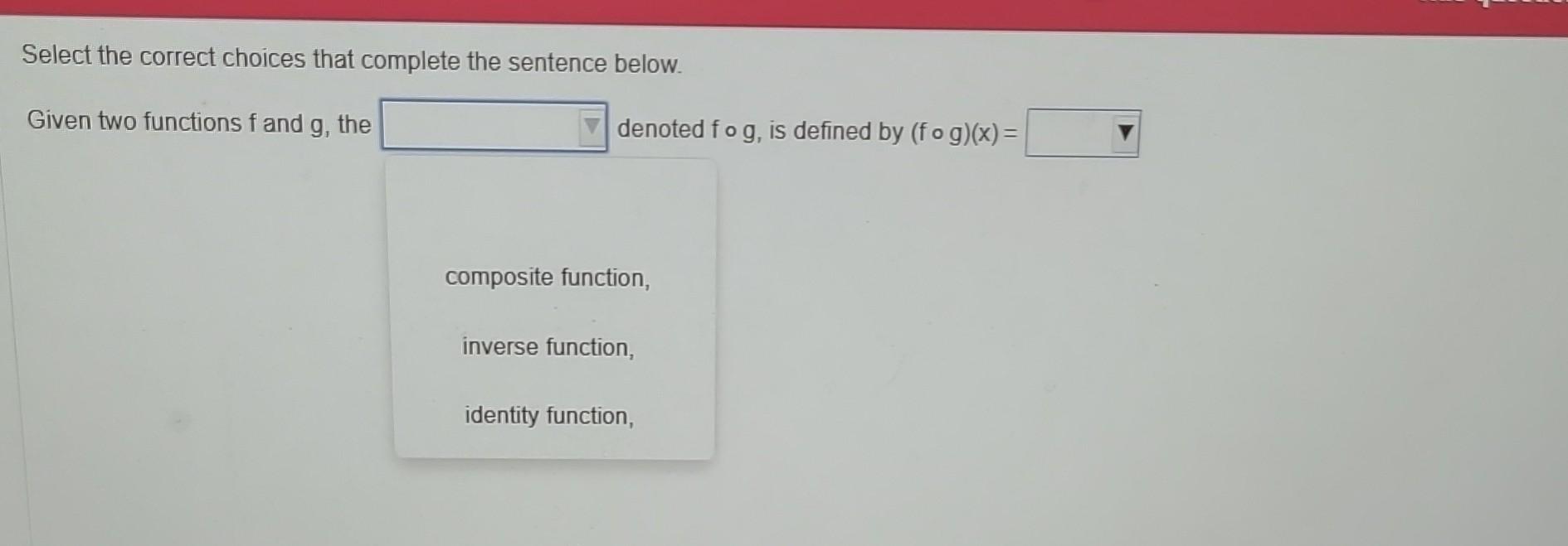 Solved Select the correct choices that complete the sentence | Chegg.com