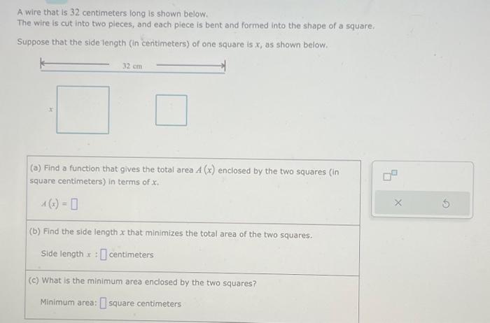 Solved A wire that is 32 centimeters long is shown below. | Chegg.com