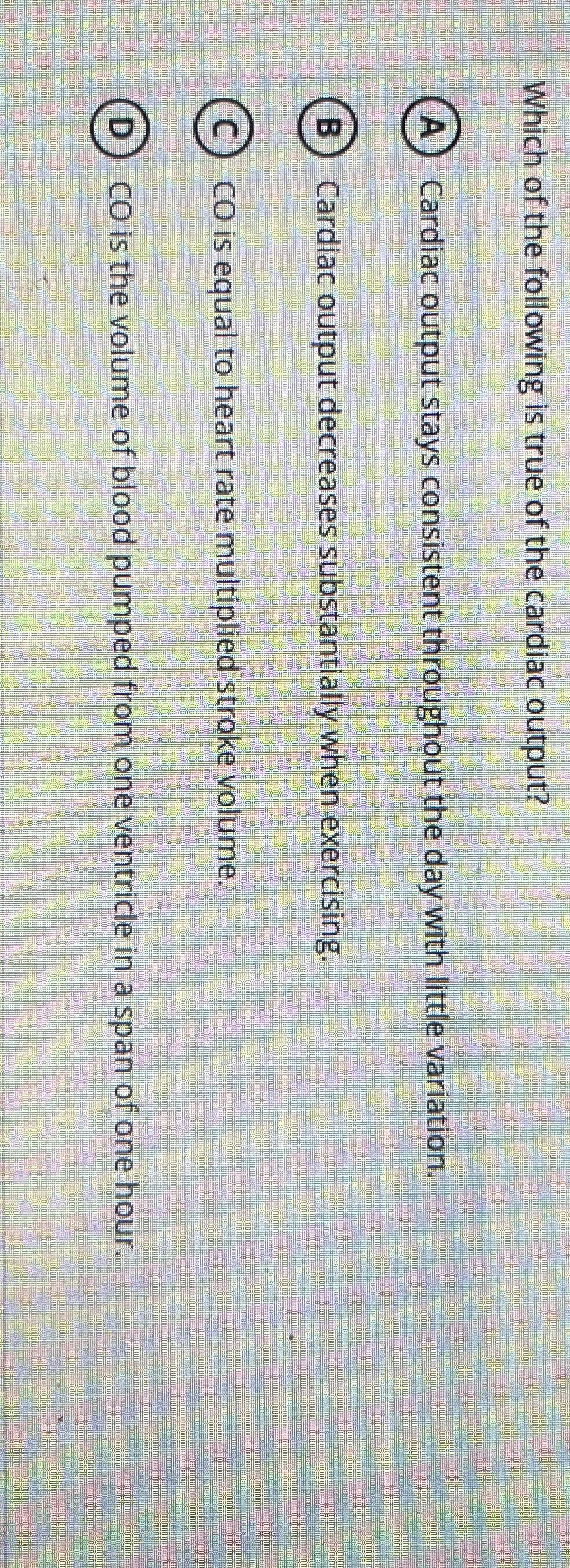 Solved Which of the following is true of the cardiac | Chegg.com