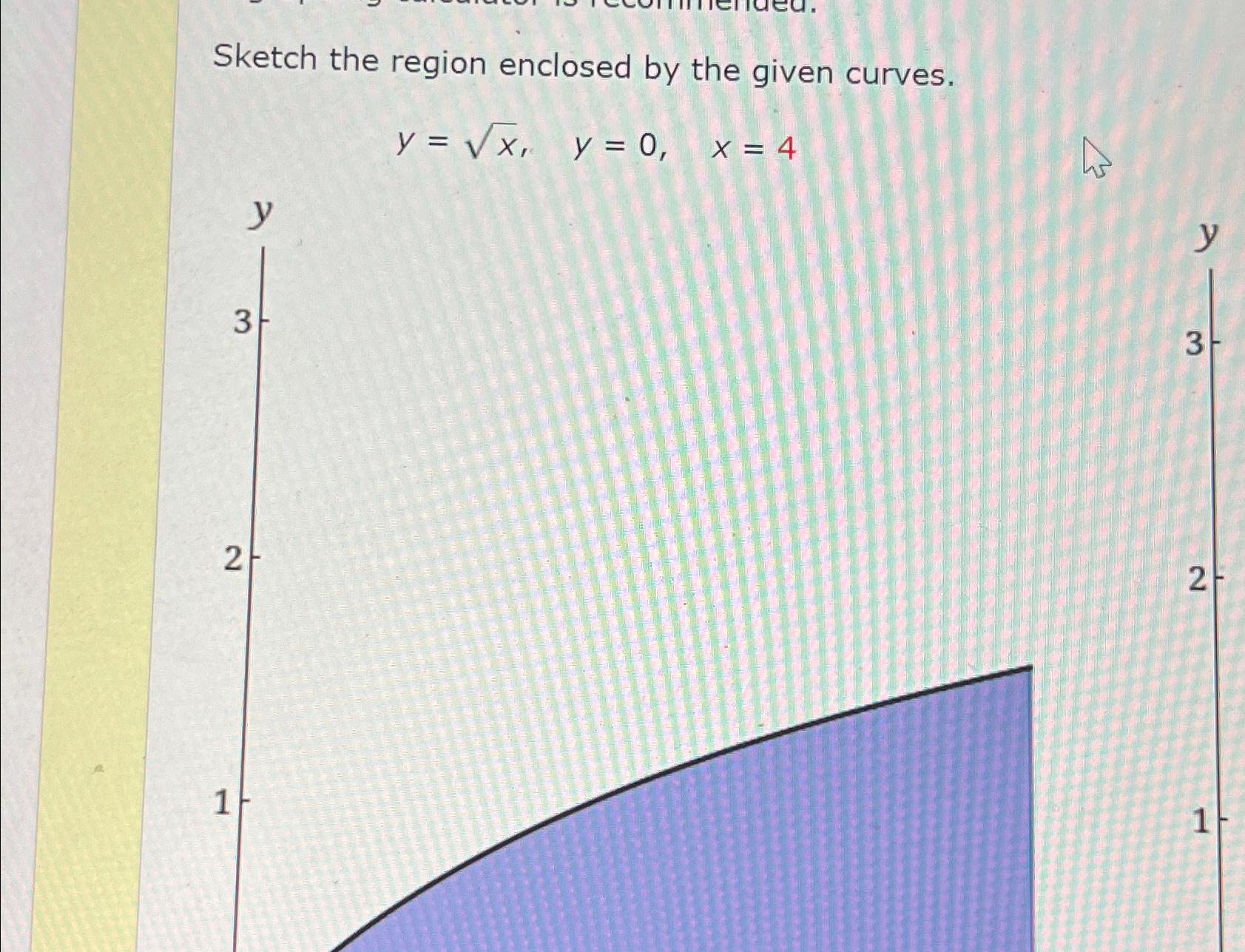 Solved Sketch the region enclosed by the given | Chegg.com