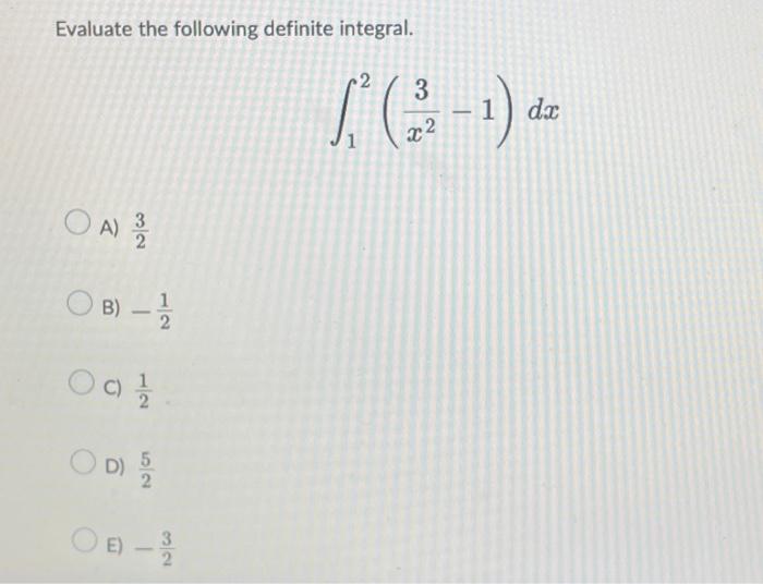 Solved Evaluate the following definite integral. | Chegg.com
