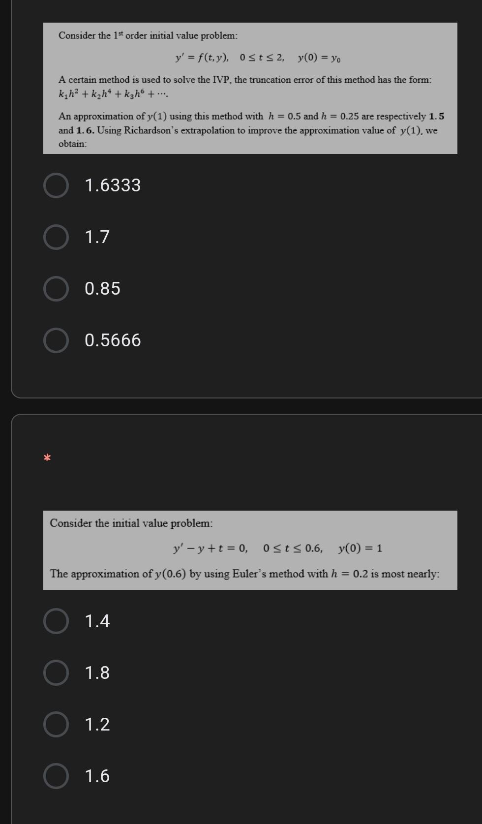 Solved Consider the 1st order initial value problem: y' = | Chegg.com