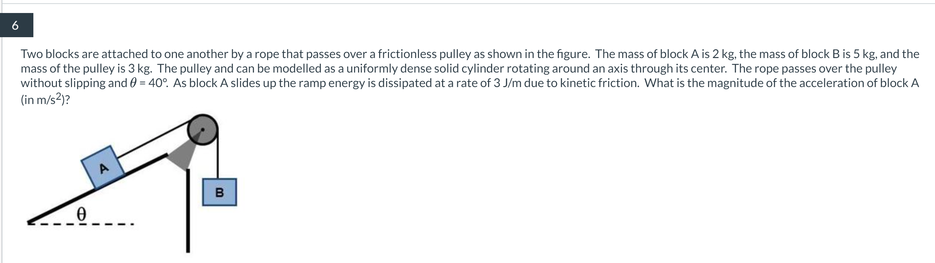Solved Two blocks are attached to one another by a rope that | Chegg.com