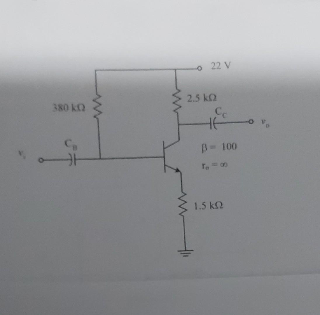 Solved a) sketch ac equivalent circuit using re model b) | Chegg.com