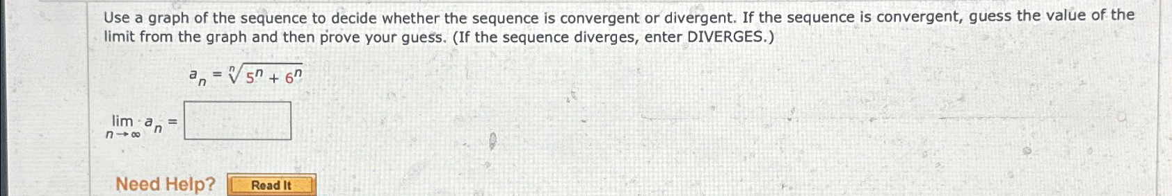 Solved Use a graph of the sequence to decide whether the | Chegg.com