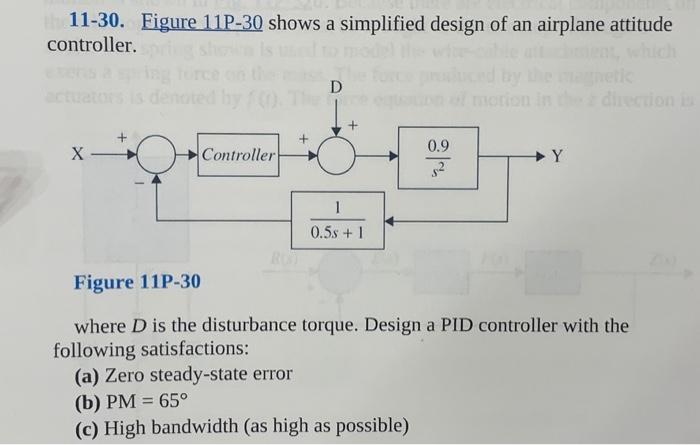 Solved 11-30. Figure 11P-30 shows a simplified design of an | Chegg.com