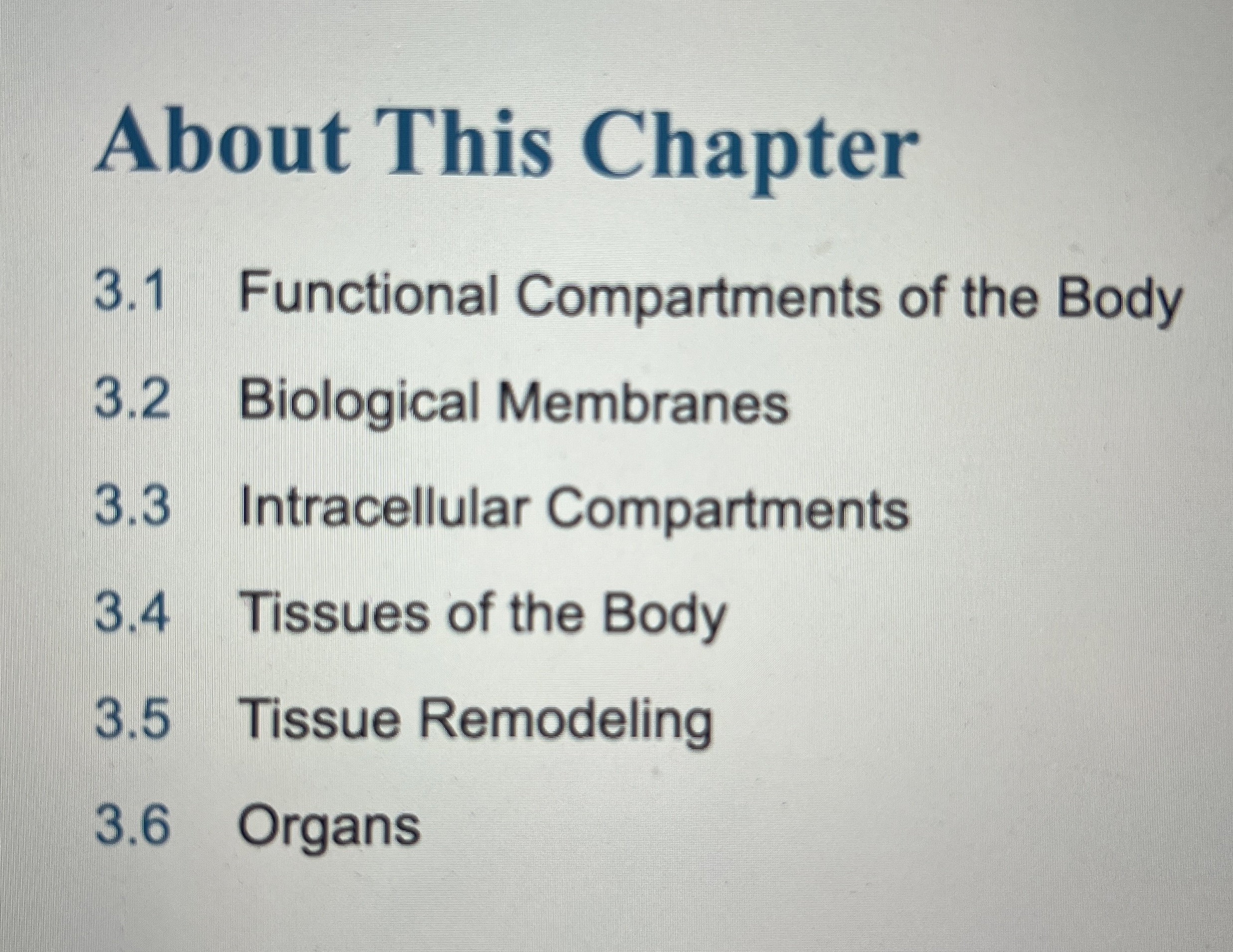 Solved About This Chapter3.1 ﻿Functional Compartments of the | Chegg.com