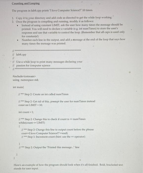 Solved 1. Read the source code, paying special attention to | Chegg.com