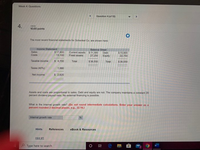 Solved Week 4: Questions 4. value | Chegg.com