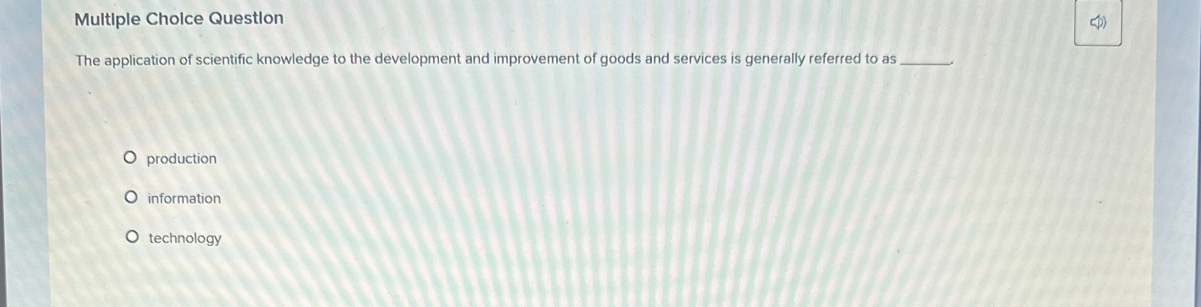 Solved Multiple Cholce QuestlonThe application of scientific | Chegg.com