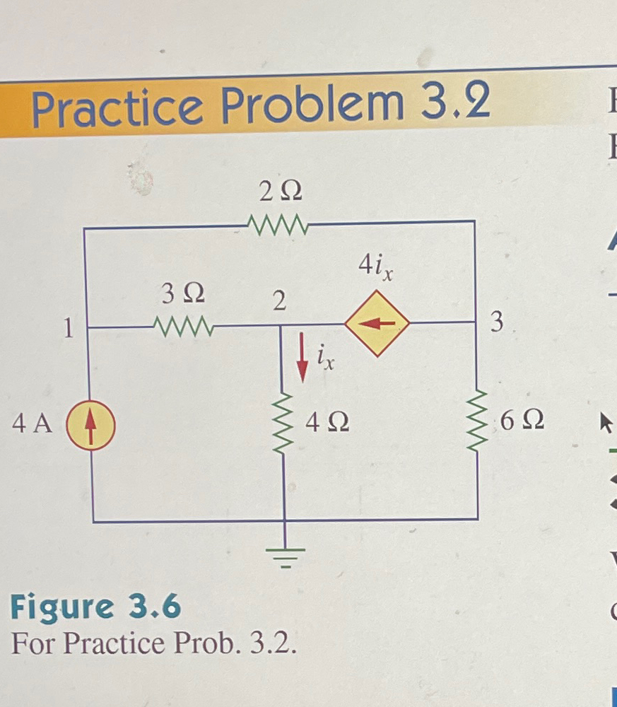 Solved Practice Problem 3.2Figure 3.6For Practice Prob. | Chegg.com