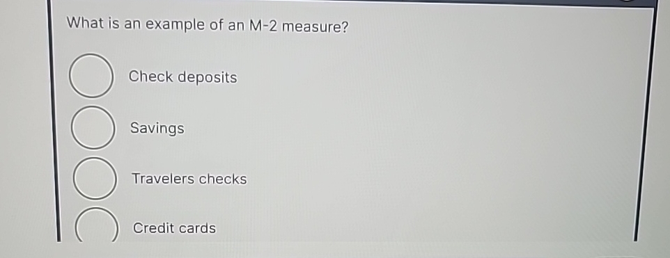 Solved What is an example of an M-2 ﻿measure?Check | Chegg.com