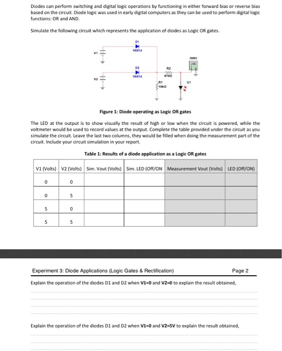 Solved please use multisim and snip tool circuit and | Chegg.com