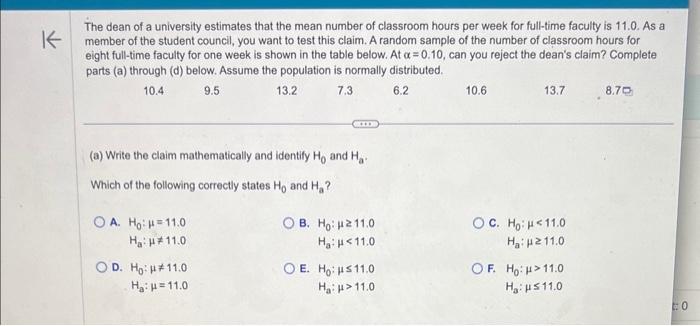 Solved The dean of a university estimates that the mean | Chegg.com