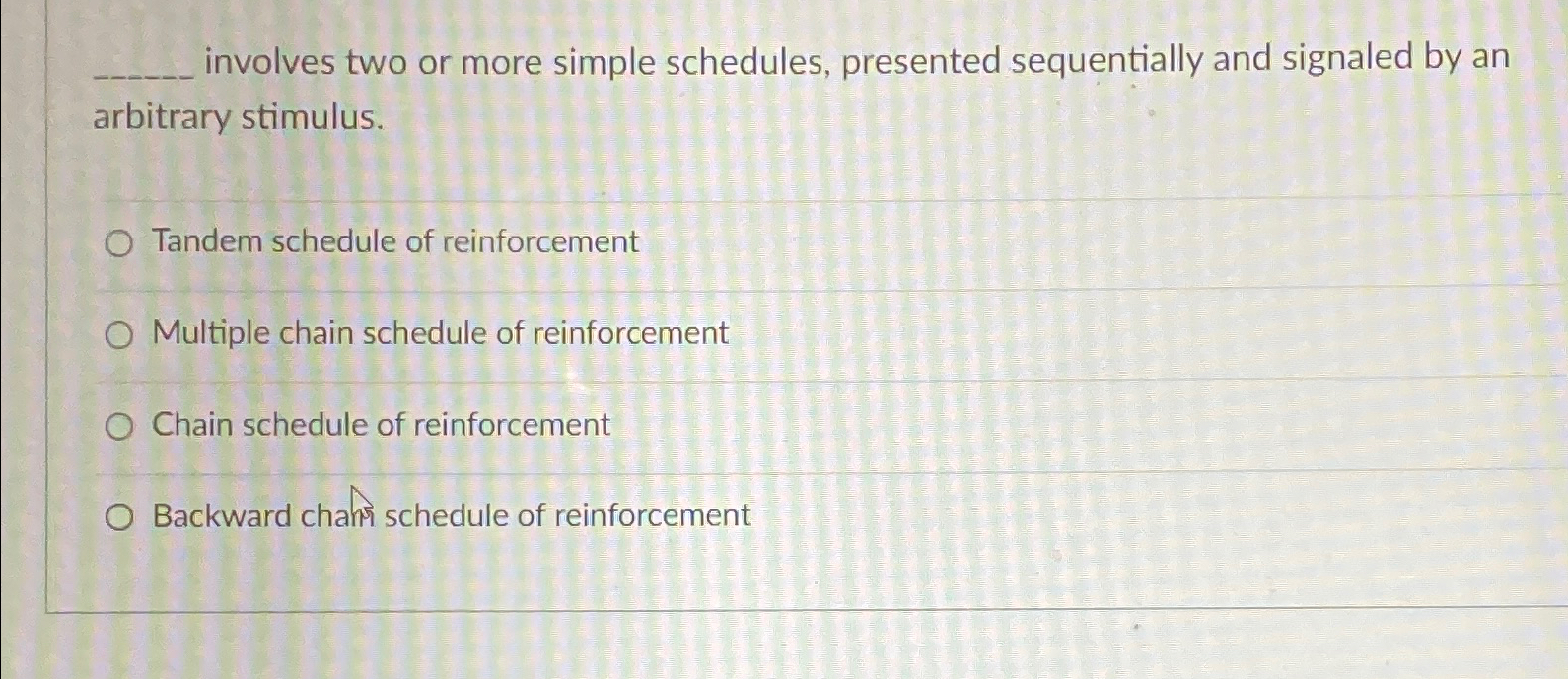 Solved involves two or more simple schedules, presented | Chegg.com