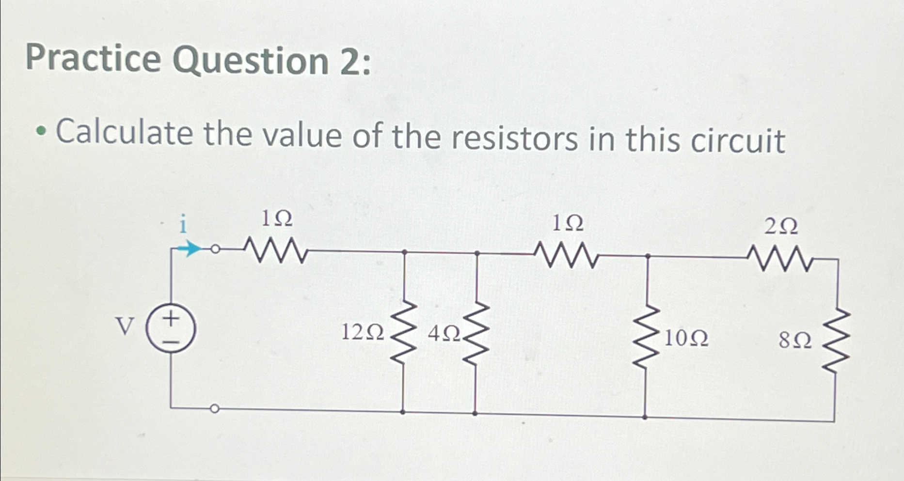 Solved Practice Question 2:Calculate the value of the | Chegg.com