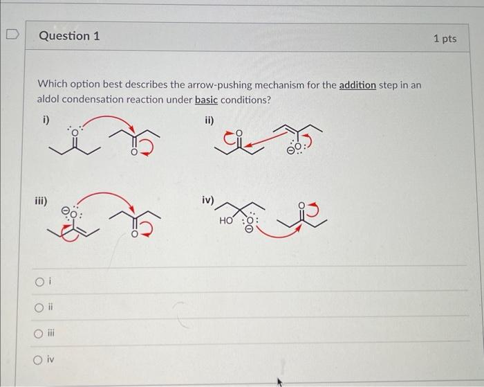 Solved Which option best describes the arrow-pushing | Chegg.com