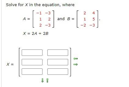 Solved If possible, find A + B, A- B, 2A, and 2A - 3B. (If | Chegg.com