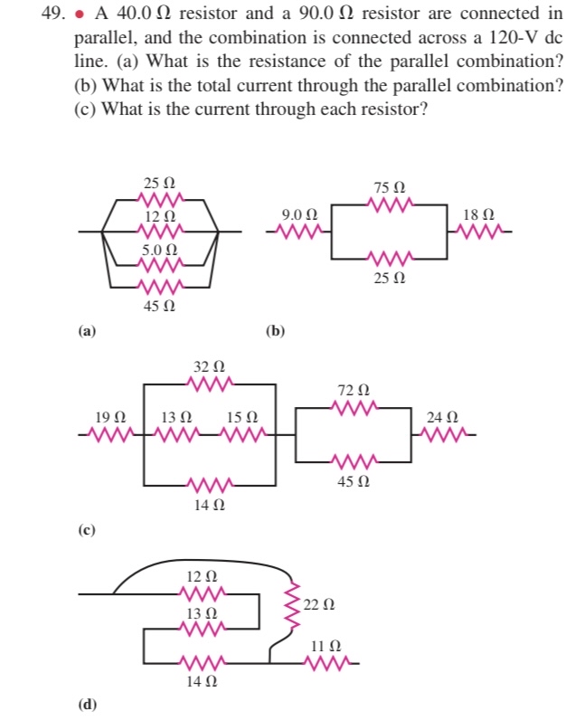 A 40.0Ω ﻿resistor and a 90.0Ω ﻿resistor are connected | Chegg.com