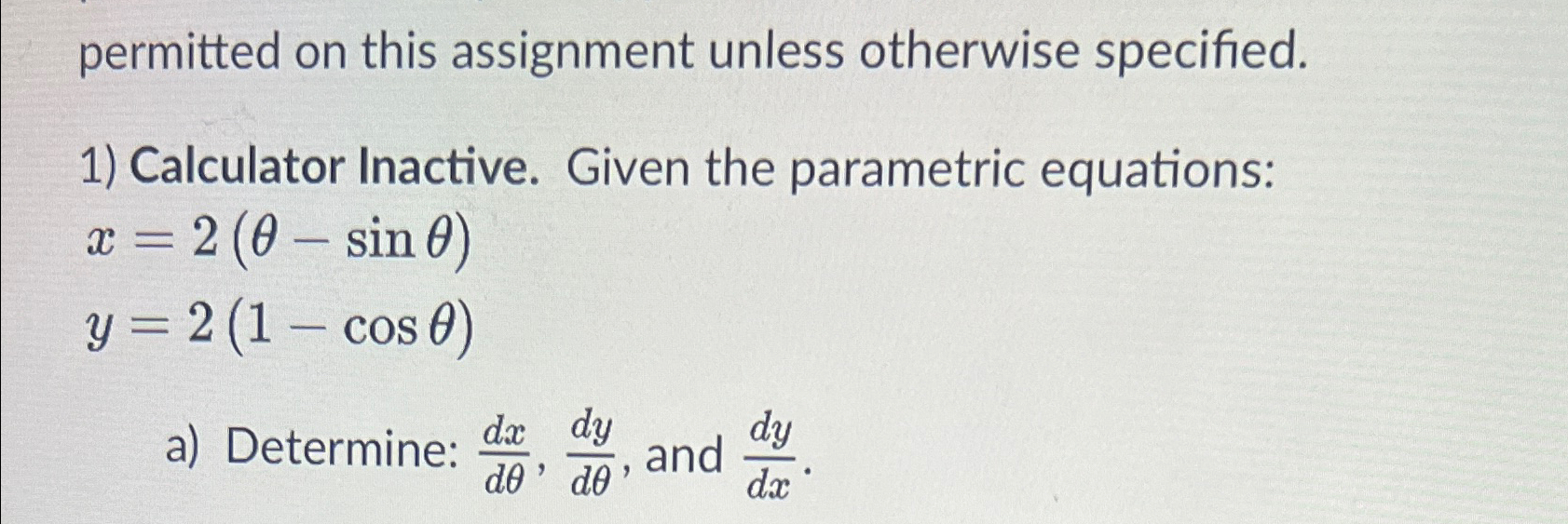 Solved permitted on this assignment unless otherwise | Chegg.com