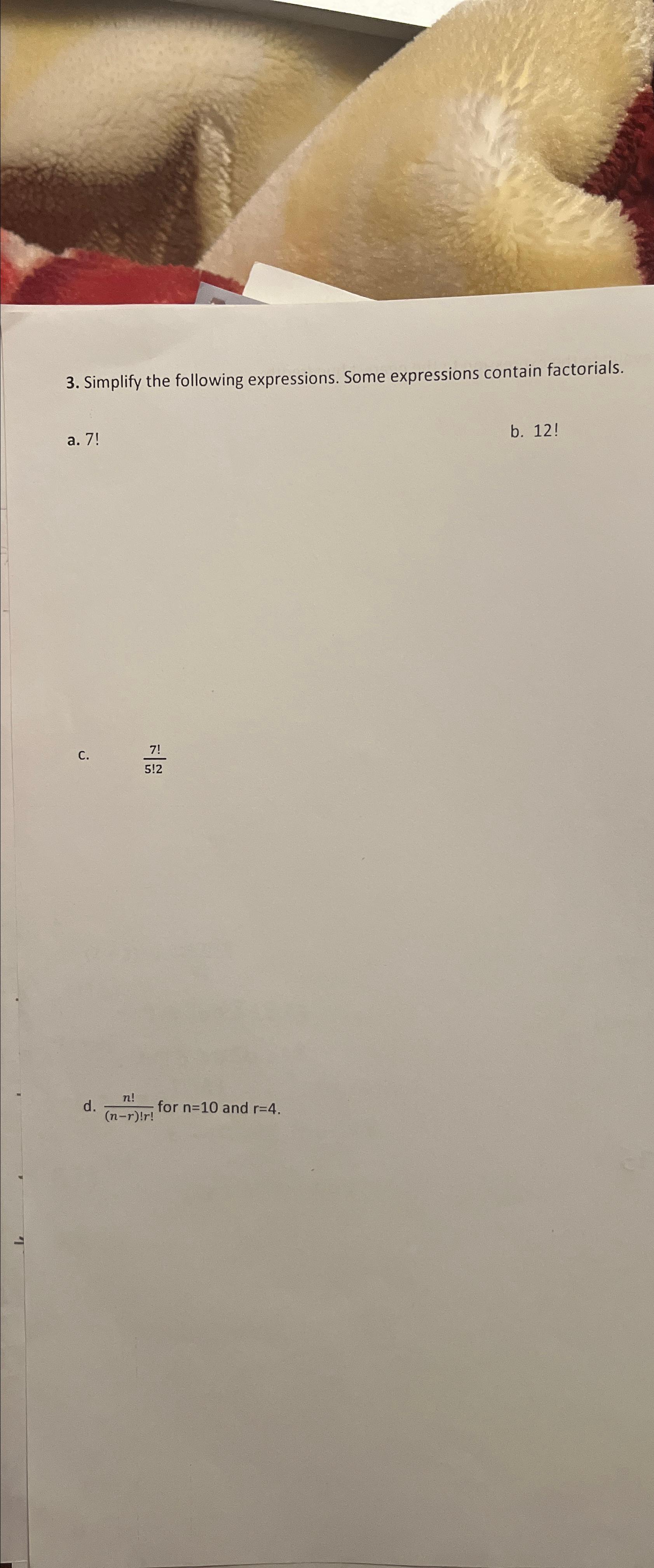 Solved Simplify the following expressions. Some expressions | Chegg.com