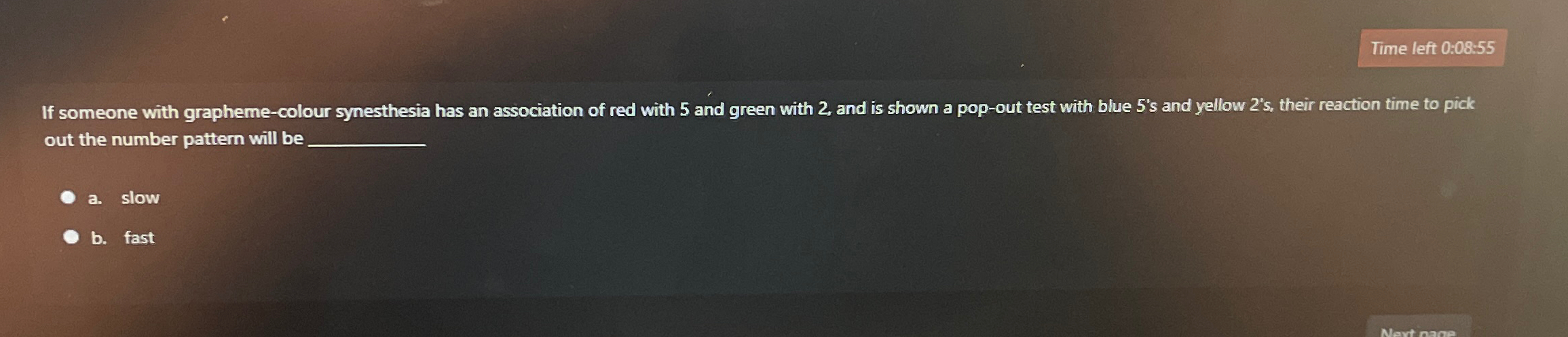 Solved If someone with grapheme-colour synesthesia has an | Chegg.com