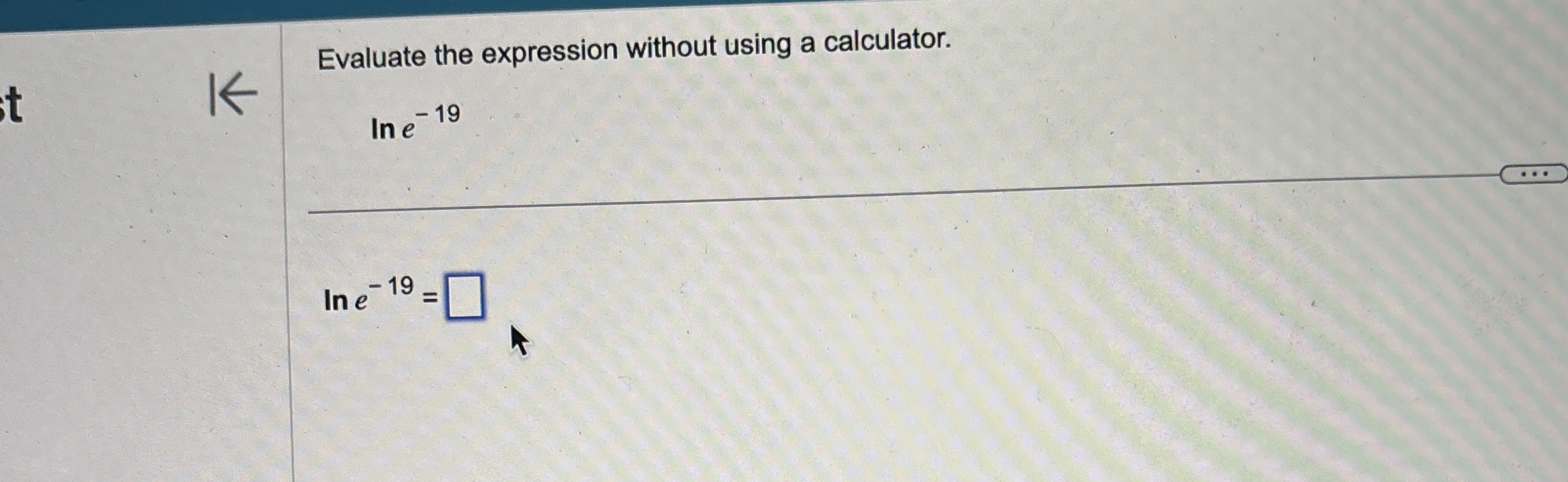 Solved Evaluate the expression without using a | Chegg.com