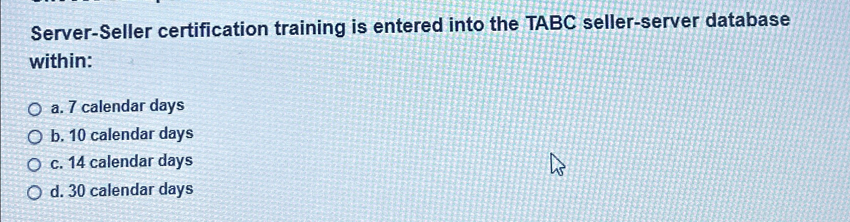 Solved Server-Seller certification training is entered into | Chegg.com