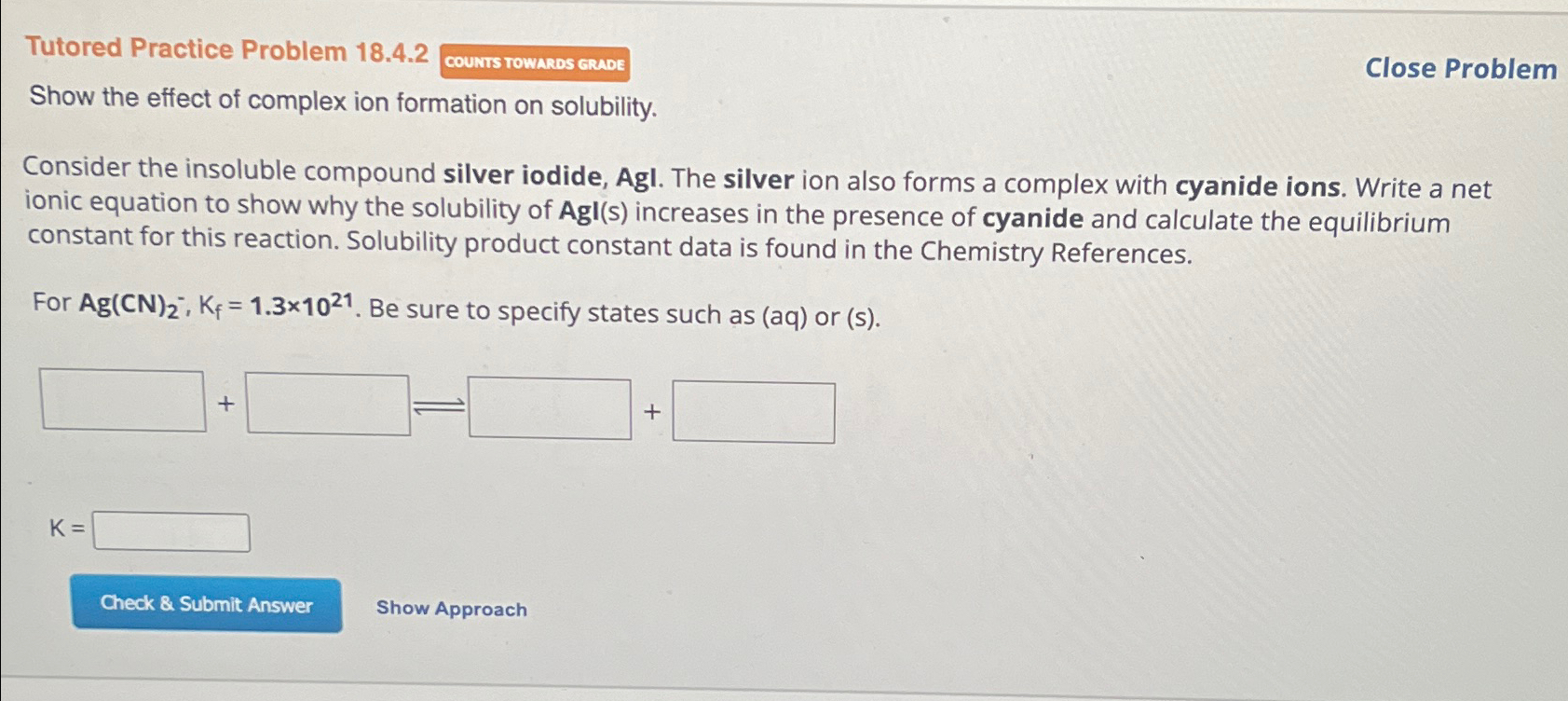 Solved Tutored Practice Problem 18.4.2Close ProblemShow the | Chegg.com