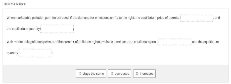 Solved Fill in the blanks:When marketable pollution permits | Chegg.com